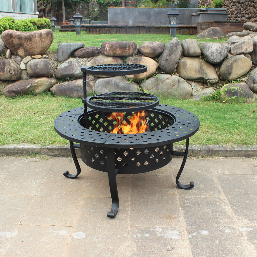 Gardener Select® Round Fire Pit Table – Greenhouse Megastore