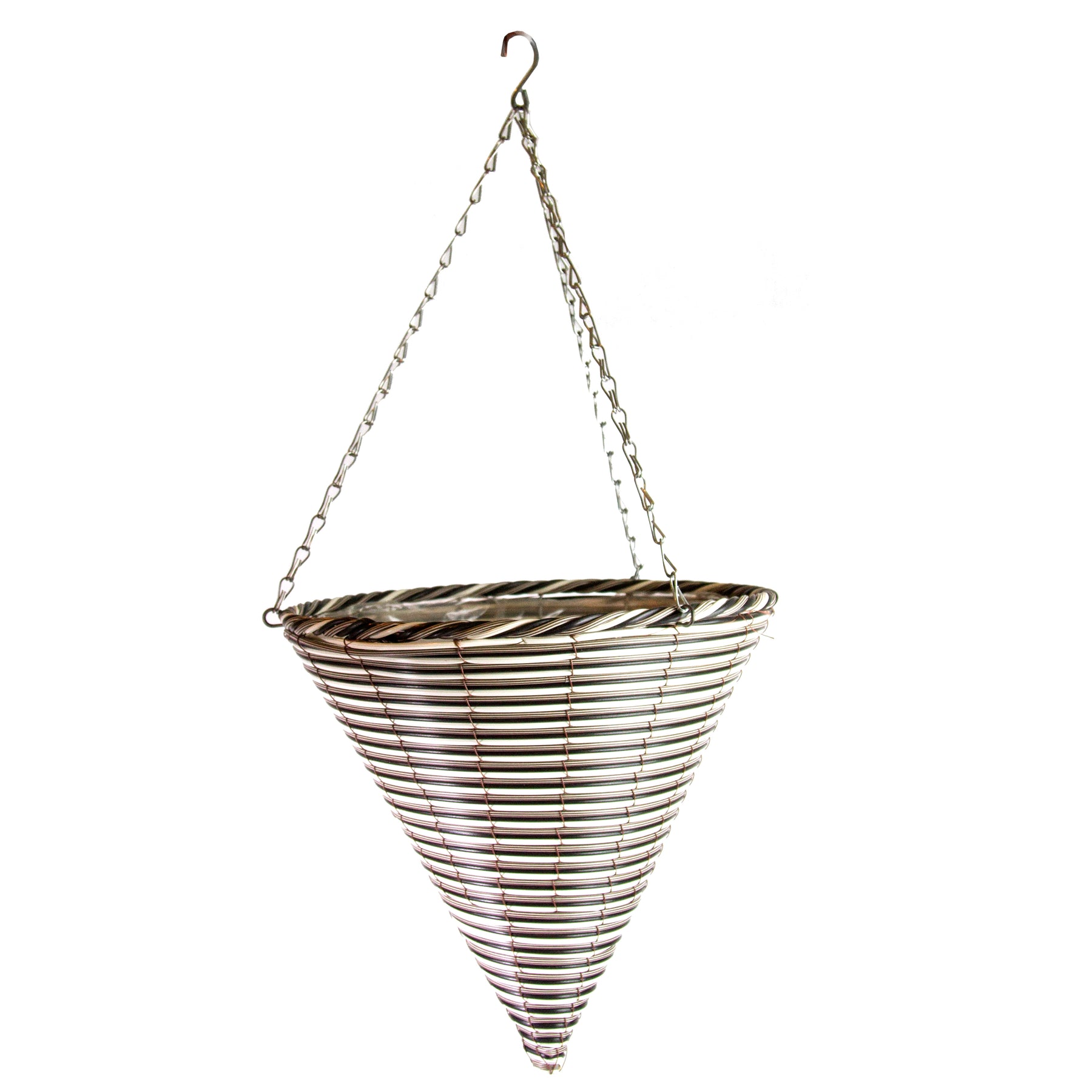 Gardener Select™ Cone Resin Wicker Hanging Baskets - Greenhouse Megastore