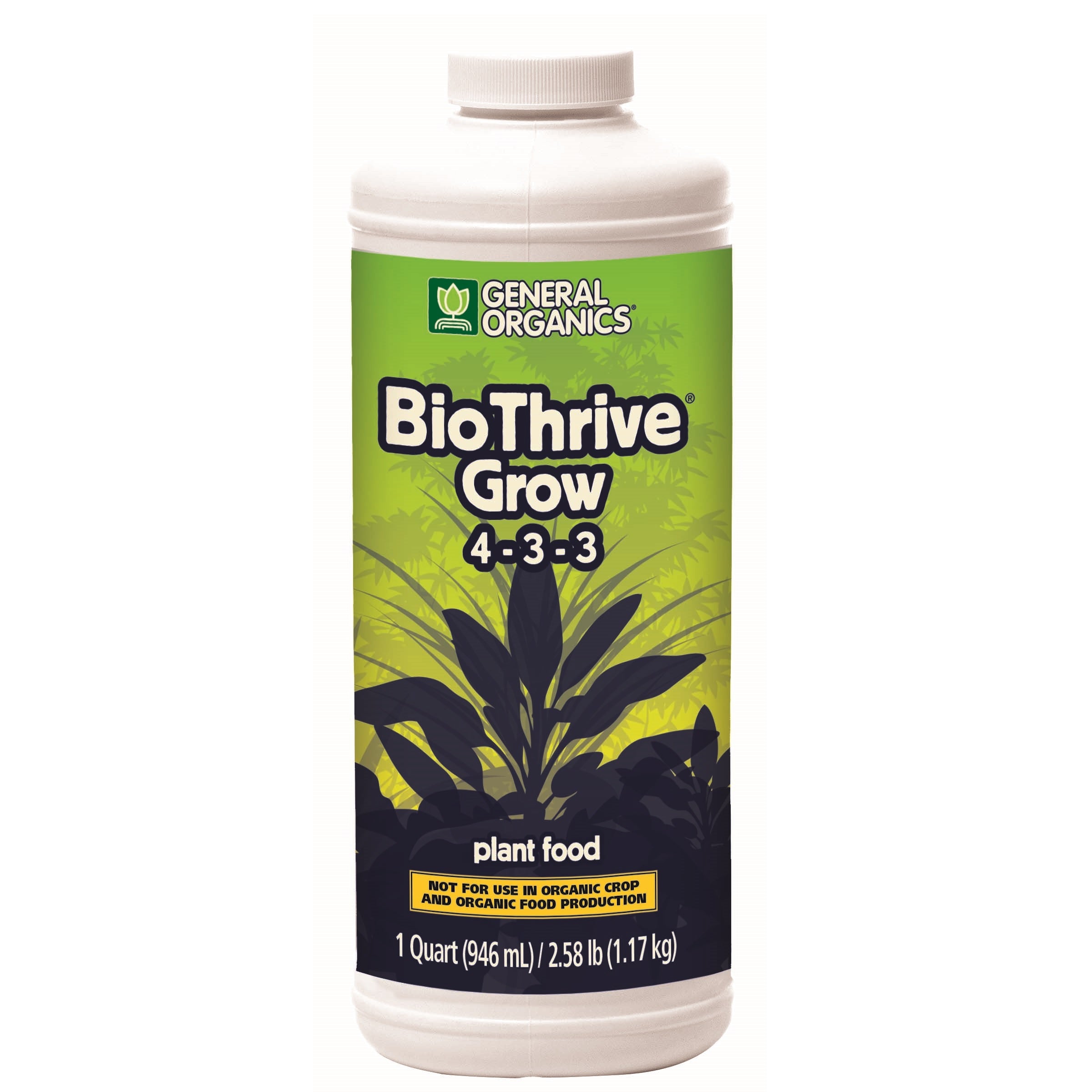 General Organics® BioThrive® Grow 4-3-3 - Greenhouse Megastore