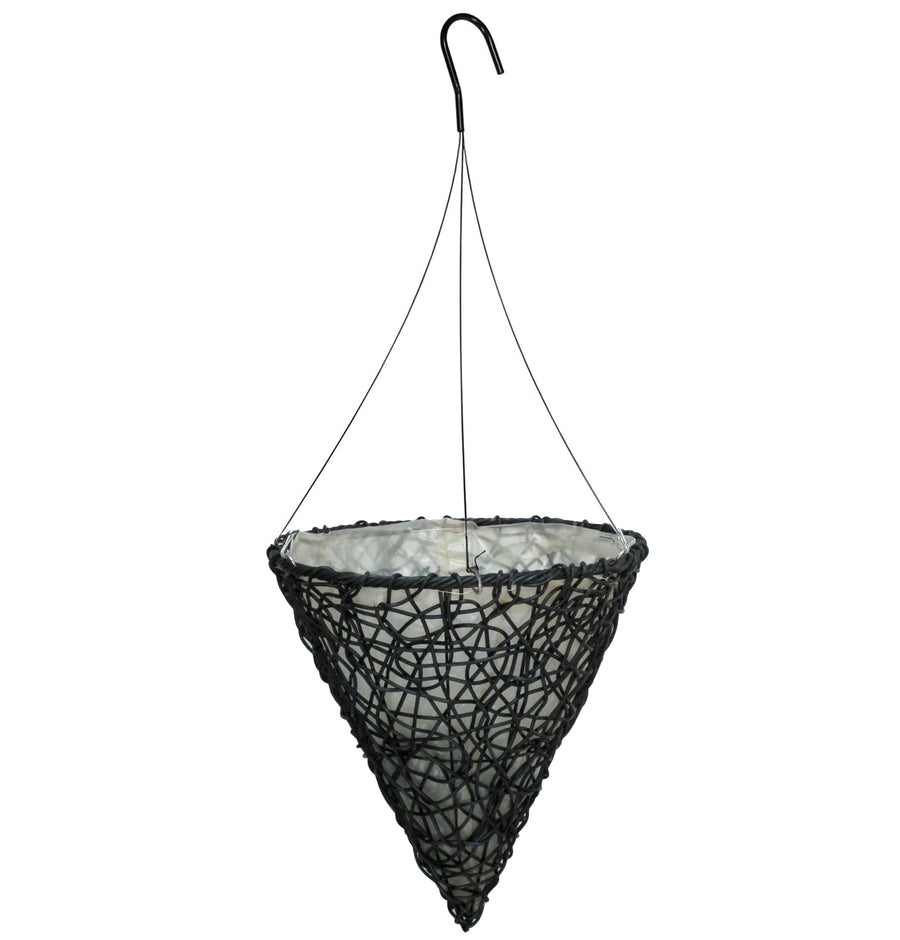 Gardener Select™ Cone Resin Wicker Hanging Baskets - Greenhouse Megastore
