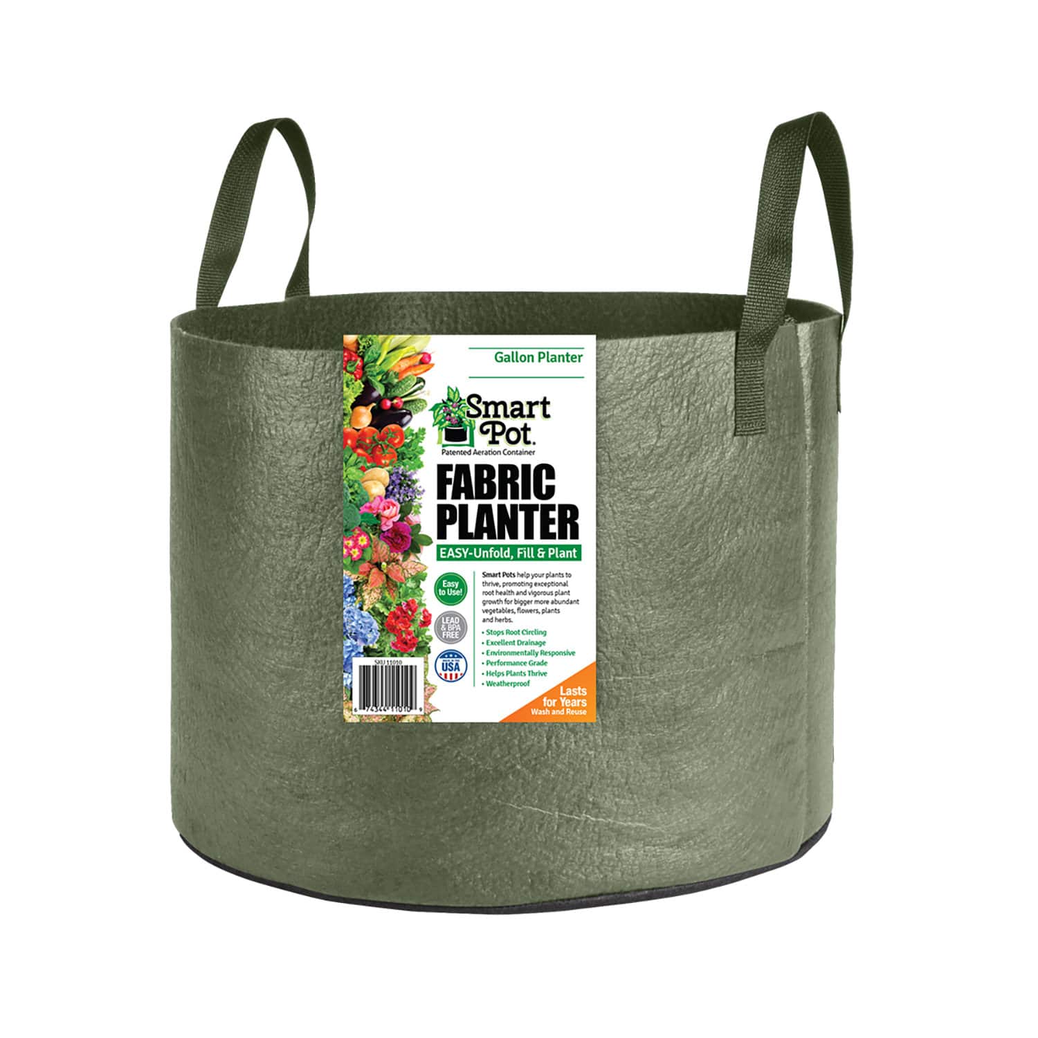 Smart Pot® Forest Green Fabric Planters - Greenhouse Megastore