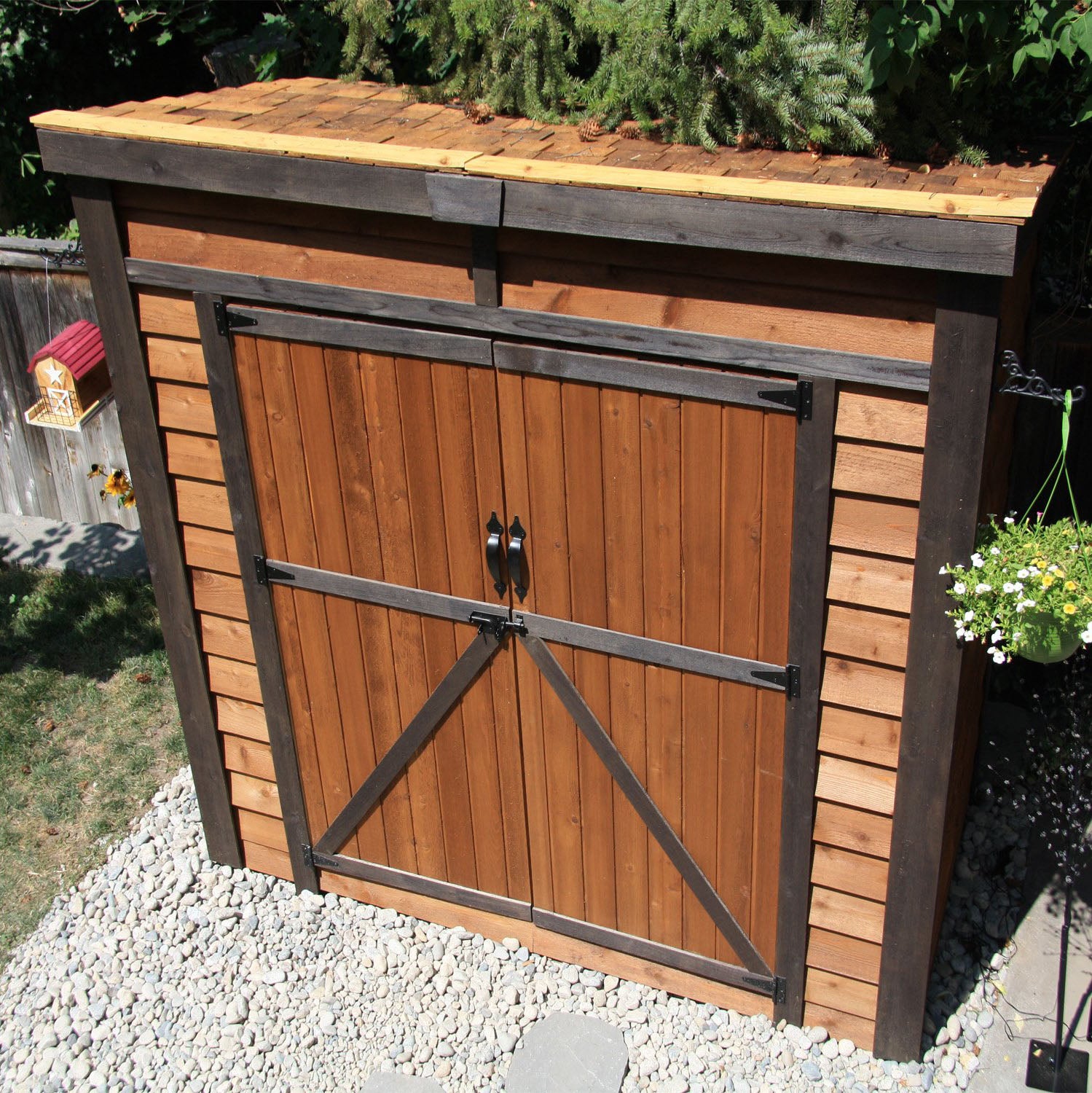 GardenSaver Lean-to Shed 8x4, Double Doors – Greenhouse Megastore