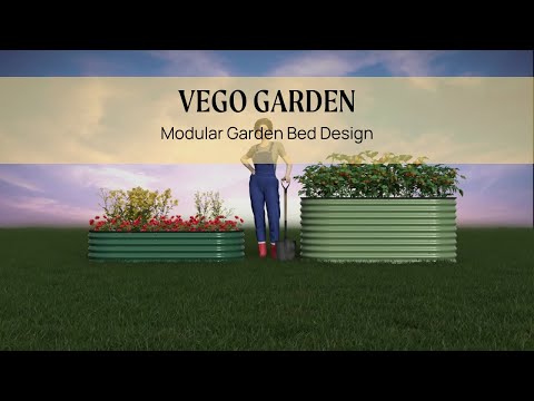 Vego Garden® 32" Extra Tall Classic 9 In 1 Modular Metal Raised Garden ...