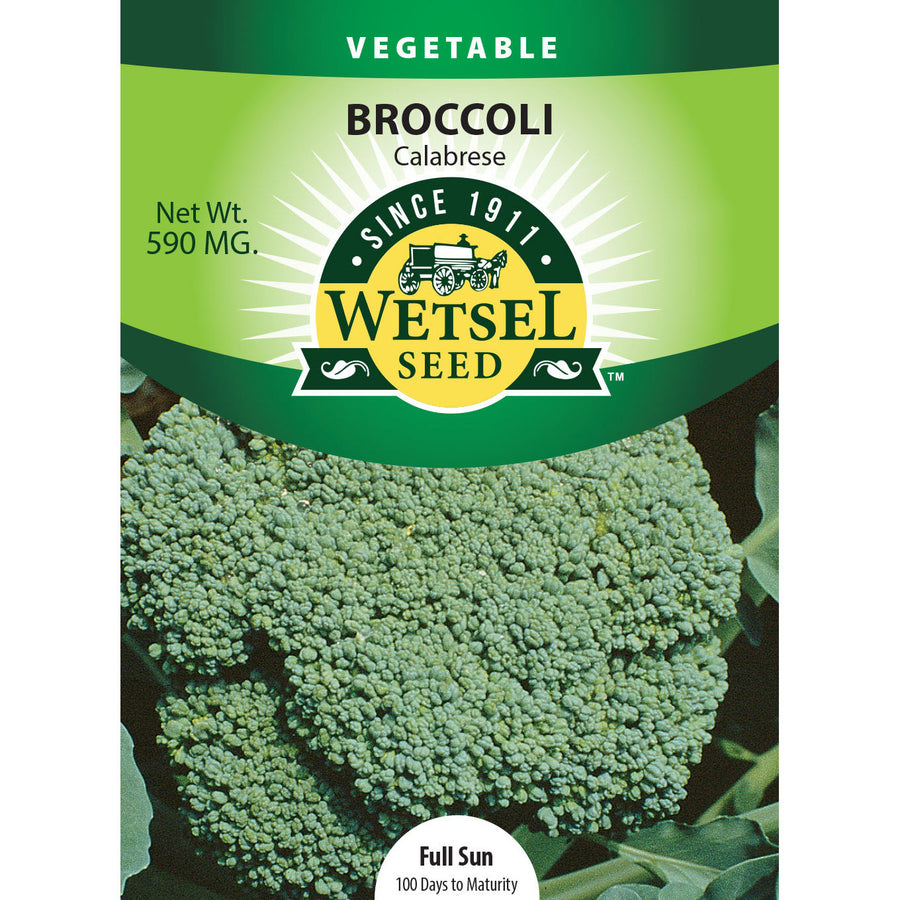 Wetsel Seed™ Broccoli Calabrese Seed – Greenhouse Megastore