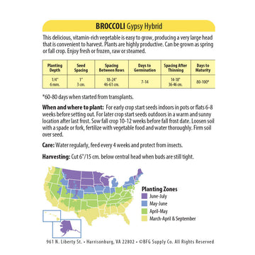Wetsel Seed™ Hybrid Gypsy Broccoli Seed – Greenhouse Megastore