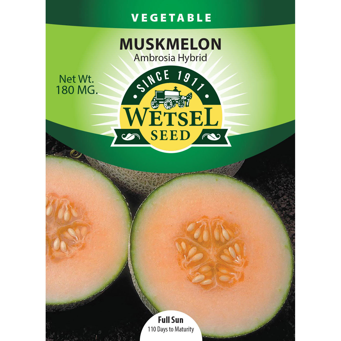 Wetsel Seed™ Muskmelon / Cantaloupe Ambrosia Seed – Greenhouse Megastore