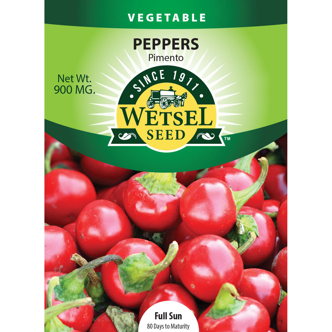 Wetsel Seed Pimento Pepper Seed - Greenhouse Megastore