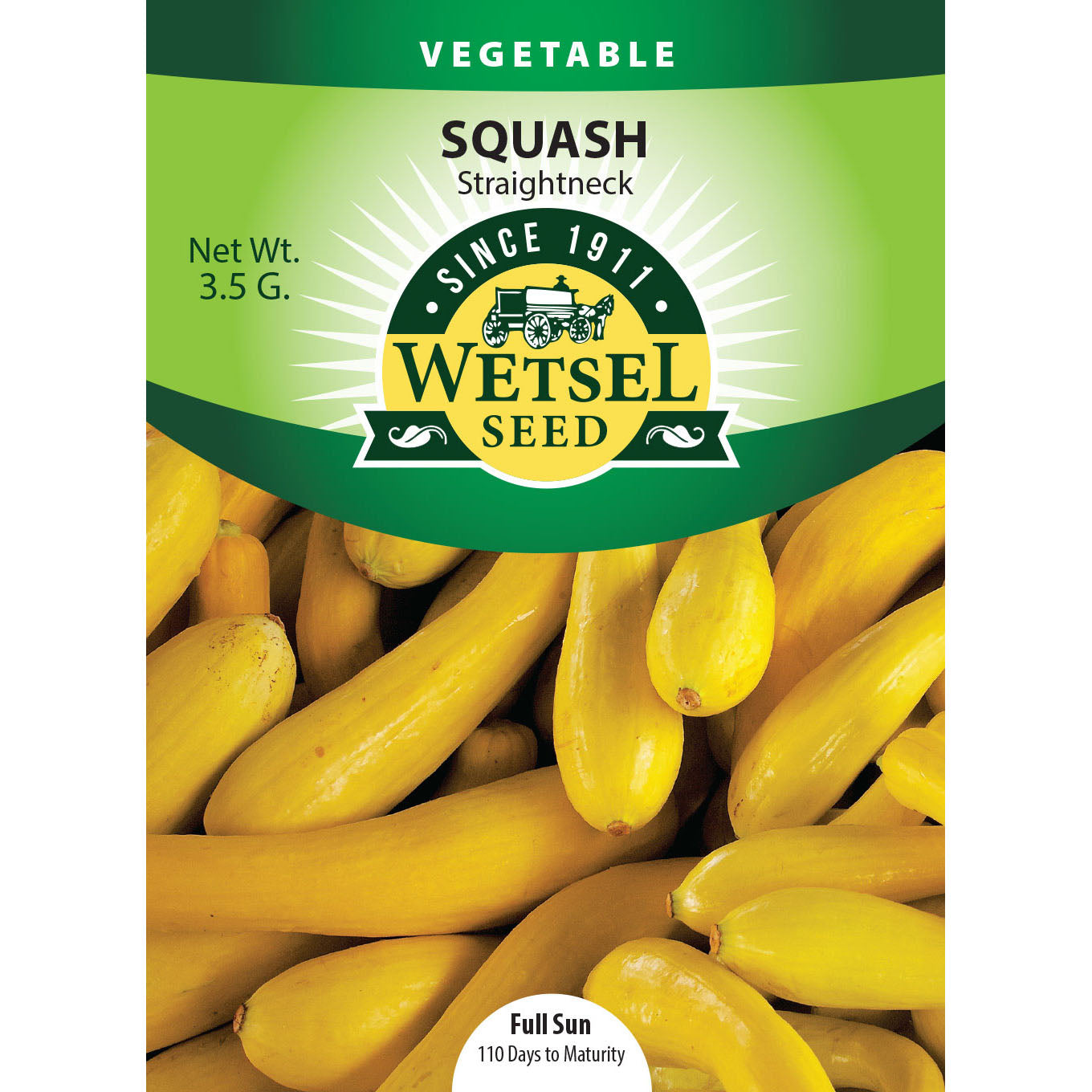 Wetsel Seed™ Squash Early Prolific Straightneck Seed – Greenhouse Megastore