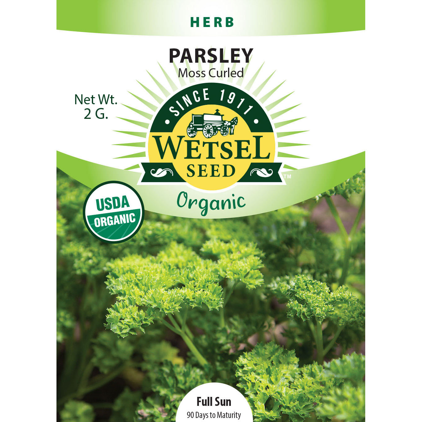 Wetsel Seed™ Organic Moss Curled Parsley Seed – Greenhouse Megastore