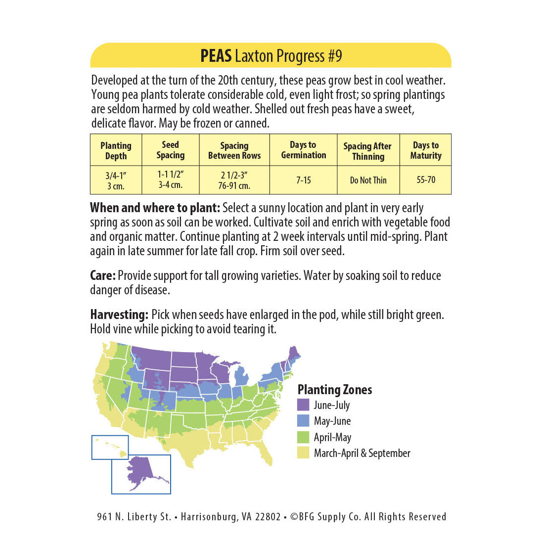 Wetsel Seed™ Peas Laxton Progress #9 Seed – Greenhouse Megastore