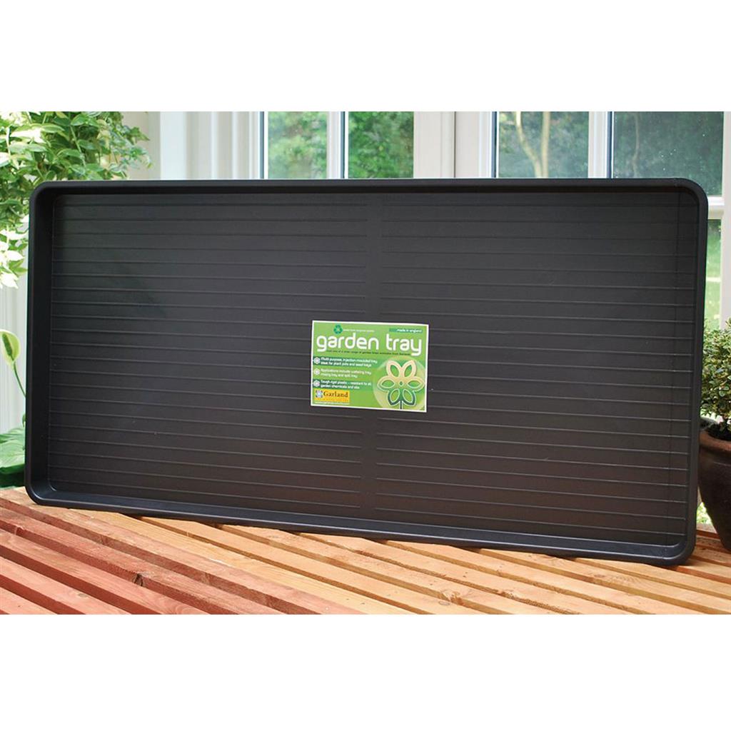 Poly Large Garden Tray, Black - Greenhouse Megastore