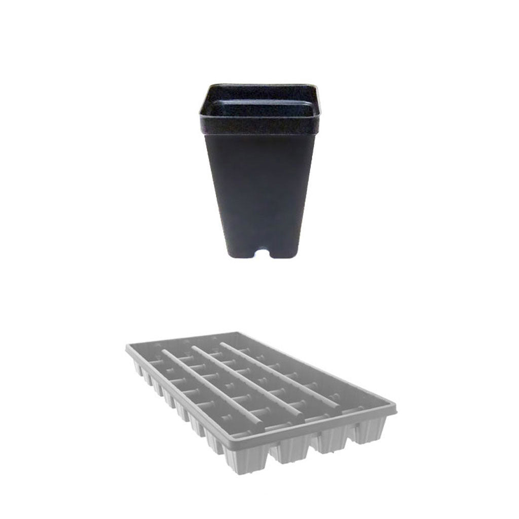 Black Form Square Nursery Pots - Greenhouse Megastore