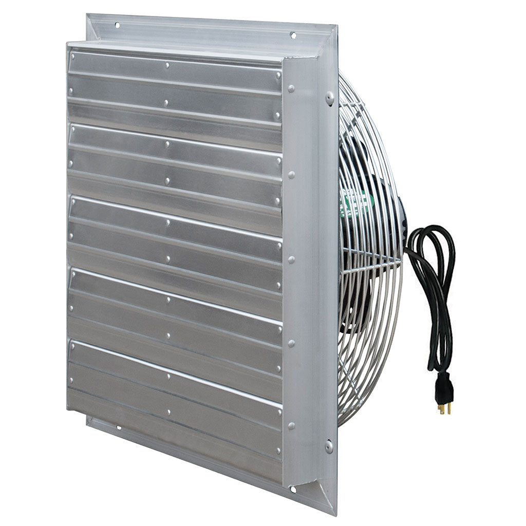 ES Commercial Fan with Shutters - Greenhouse Megastore